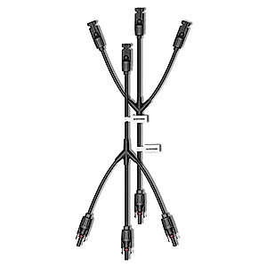 ACOPOWER 6x110Watts Flexible Solar RV Kit w/50A Waterproof Charge Controller, Solar Cable Wire,Tray Cable and Y Branch Connectors,Cable Entry Housing for Marine, RV, Boat, Caravan