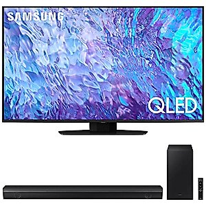 SAMSUNG QN50Q80CA 50 Inch HDR 4K QLED Smart TV Bundle HW-B650 3.1ch Soundbar with Dolby 5.1 DTS Virtual:X (2023 Model)