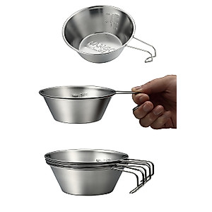 NANGOGEAR Camping Sierra Cup 310ml 2pcs Set Food Grade Stainless Steel Dishwasher Safe (21110)
