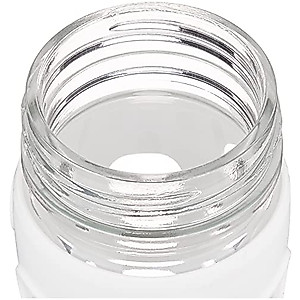 Lifefactory Classic 350 Optic White 129215 Glass Bottle, Approx. Width 2.8 x Depth 3.1 x Height 8.7 inches (7 x 8 x 22 cm), Approx. 13.5 oz (3