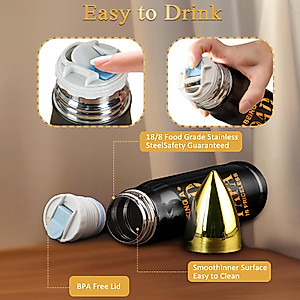 RHONGE Gifts For Dad, Papa Bear Tumbler 17 Oz, Best Gifts For Dad From Son Daughter, Bear Bullet Tumbler Present, Fathers Day Birthday Gift, Papa Cup