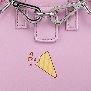 Loungefly Pokemon Ice Cream Denim Jacket Convertible Womens Double Strap Shoulder Bag Purse