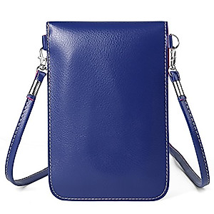 Cell Phone Crossbody Bag Purse Compatible for Galaxy S23 S22 Ultra A14 A23 A53 A13 A03s iPhone 14 Pro Max Pixel 7 Pro (Blue)