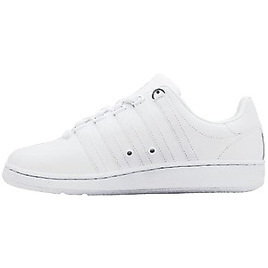 K-Swiss Women's Classic VN Leather Sneaker, White/White, 9 M