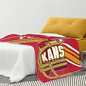 Yieking Custom Gifts for Men Football City Blanket for Bed Add Name and Number Throw Blankets, 40" x 50", 50" x 60", 60" x 80"