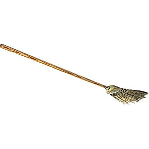 Carlisle FoodService Products 4135067 Commercial Corn Broom with Solid Wood Handle, 12" Wide