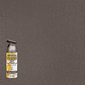 Rust-Oleum 353091-6PK Universal All Surface Metallic Spray Paint, Matte Gunmetal Gray, 11 Oz (Pack of 6)