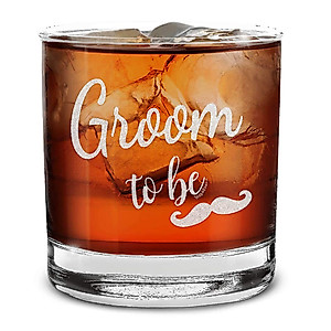 shop4ever® Groom To Be Engraved Whiskey Glass