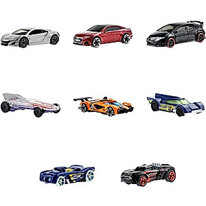Hot Wheels HW Rewards Cars Themed Assorted 10-Pack of Individually Wrapped 1:64 Scale Vehicles & Gold Stickers, Gifts for Kids 3 Years Old & Older