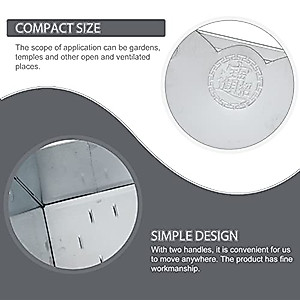 GANAZONO Pyro Mini Burn Cage Burn Incinerator Can Collapsible Yuanbao Shaped Burner Bucket Stainless Steel Garden Cage for Garden Leaf Trash Wood Backyard Bonfire Pyro Mini Stainless Steel Fire Pit