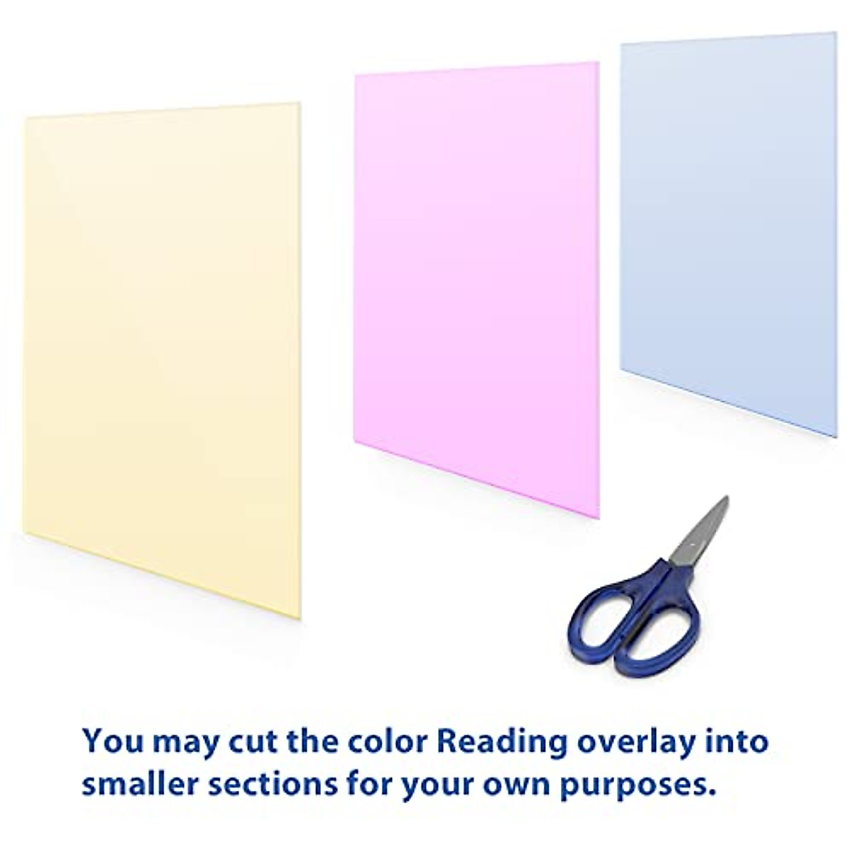 TOTiyea 14 Pieces 11IN x 8.5IN Colored Overlays for Dyslexia, Dyslexia Reading Sheets, Colored Transparency Sheets for Early Readers, Dyslexia Tools 丨School Supplies