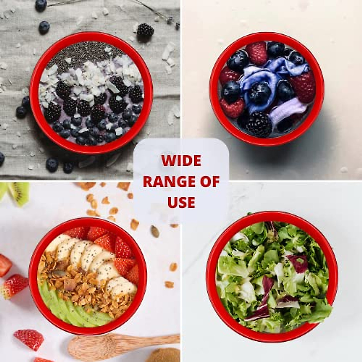 Phobowl, Set of 4(20 pcs) Cute Ramen Bowl with chopsticks- 32 OZ Japanese Style Noodle Soup Bowls Set and Asian Soup Spoons- Large Bowls for Salad, Udon,Soba,Pho, Rice, Noodles with Chopstick Holders