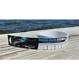 Salty Bones 36" Fishing Ruler Sticker - Walleye Edition - Made in The USA