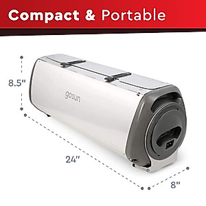 GOSUN Fusion Solar Oven and Cooker | Hybrid Electric Grill | Portable & High Capacity | Indoor or Outdoor Solar Cooker | American Oven Camping Cookware | Survival Gear Powered by Sun or Electricity