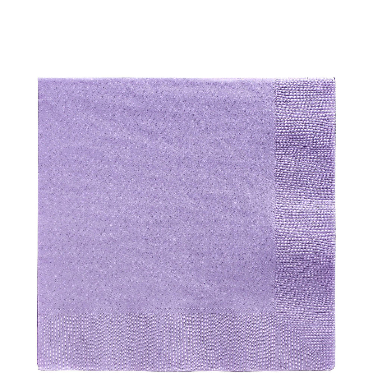 Amscan Big Party Pack Luncheon Napkins, 6.5" X 6.5", Lavender