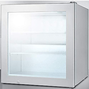 Summit SCFU386 Countertop Upright Freezer, Glass/Gray