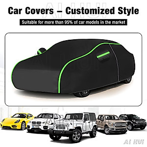 Waterproof Car Cover, Car Cover Compatible with Toyota Supra MK5 (2020-2023), AI HUI Car Cover Waterproof All Weather, 100% Waterproof Outdoor Full Car Cover with Zipper Cotton