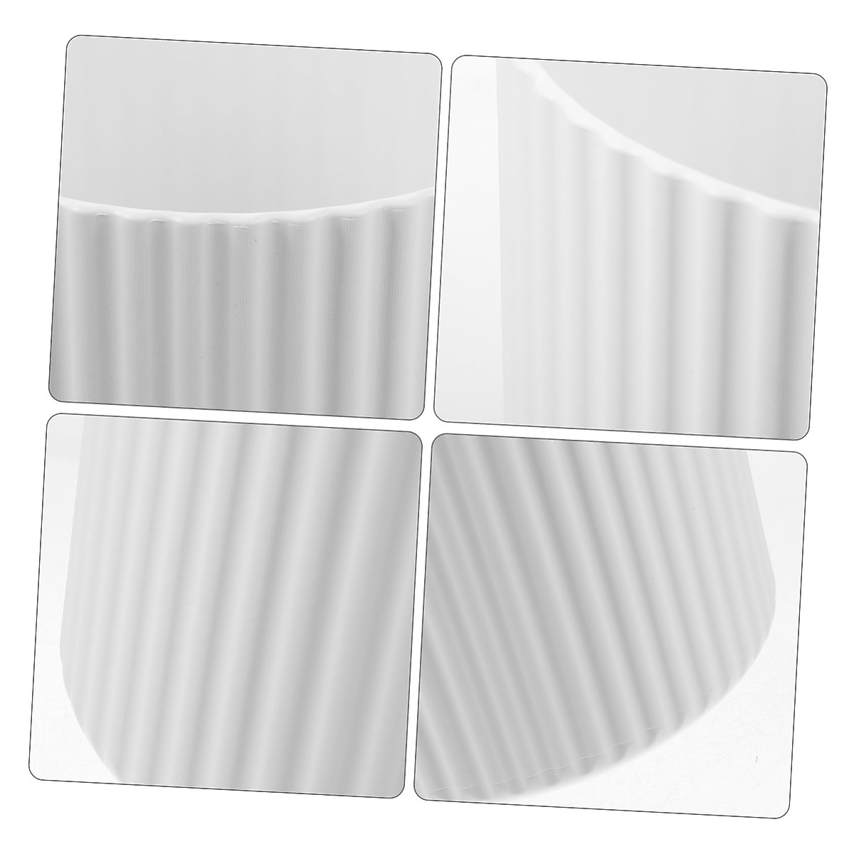 Didiseaon Kitchen Trash Can Bins Garbage Cans for Kitchen Mini Trash Can Bedroom Trash Can Kitchen Table Garbage Container Waste Bin Plastic Small Trash Can Household Simple White