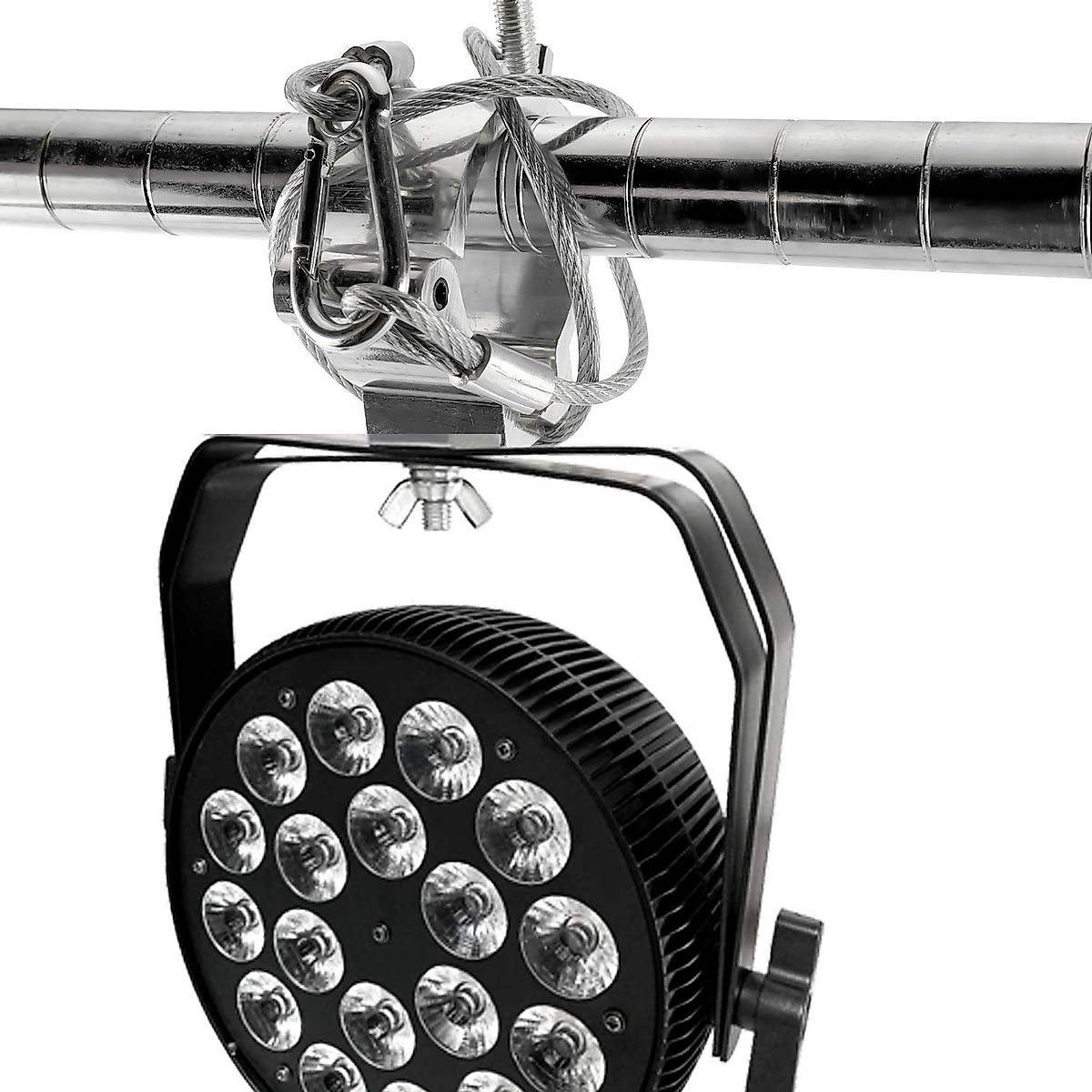 Stage Light Safety Cables, 25.5" Stainless Steel Safety Security Cable for Party Lights DJ Light Stage Lighting, Load 110lb, Pack of 20