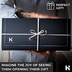 Showcase Your Knives with The Knife Deck Pro – Premium Pocket Knife Display Case for 6 Knives – Easy Access & Leather Lining – Drawer for Accessories – Wooden Pocket Knife Holder – Lifetime Assurance