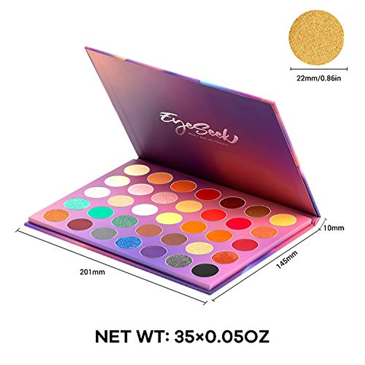 EYESEEK Bright Eye Makeup Sets, Eyeshadow Palette, High Pigmented Pallets, Matte Shimmer Eye Shadow Plattet Gift Sets Starter Kit for Halloween