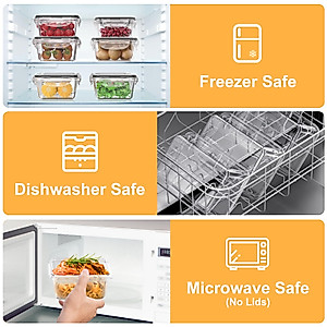 Fyrnova 34 PCS Food Storage Containers with Lids (17 Containers & 17 Airtight Lids), Leak Proof Plastic Meal Prep Container for Pantry & Kitchen Organization, BPA-Free with Labels & Marker