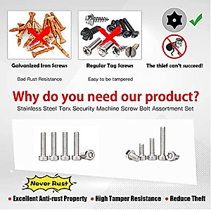 Torx Bolt Spline Screw T25 M5-0.8x16mm Replacement for Stihl String Trimmer Chainsaw Light Bar Part 9022 341 0980