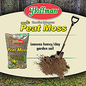 Hoffman 15503 Canadian Sphagnum Peat Moss, 10 Quarts, 2 Pack