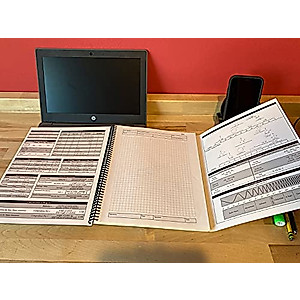 Student Lab Notebook (50 duplicate page sets): perforated carbonless sheets with smooth coil spiral binding