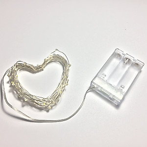 2 Pack Battery Operated Mini Lights,Indoor Led Fairy Lights with Timer 6 Hours on/18 Hours off for Bedroom Wedding Party Decorations,30 Count Leds,10 Feet Silver Wire(Multi color)