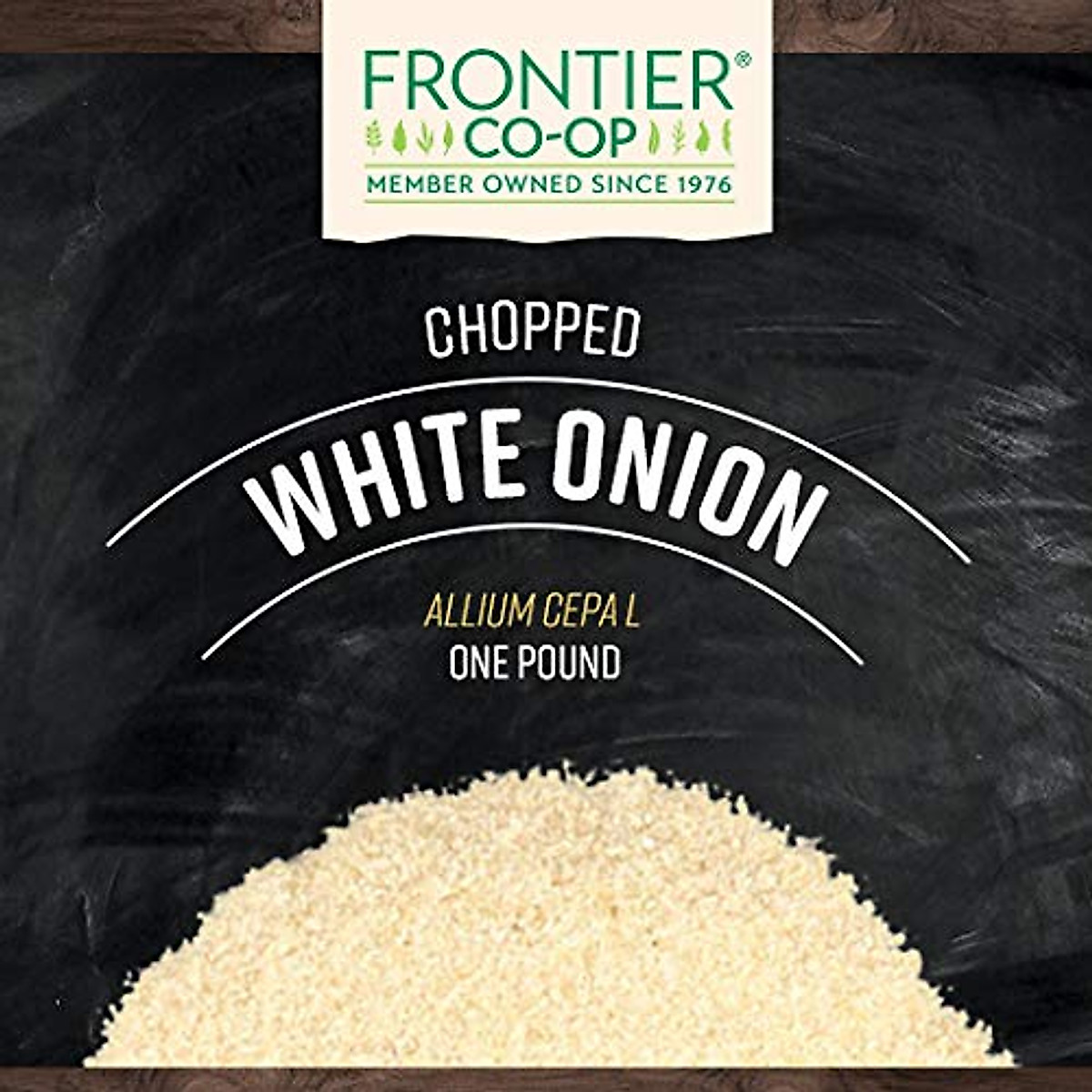 Frontier Co-op Onion, White Chopped, Kosher | 1 lb. Bulk Bag | Allium cepa