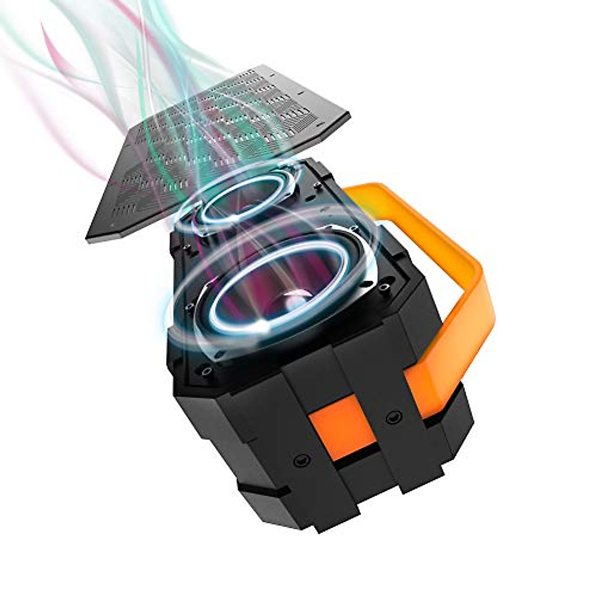 Bluetooth Speaker, Bugani Portable Bluetooth Speakers with 30W (40W Peak) Stereo Sound, Loud Bluetooth Speaker 24H Playtime Support TF Card/AUX, IPX5 Waterproof for Beach Camping Outdoor Indoor