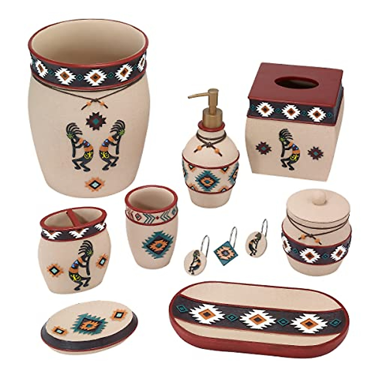 Avanti Linens - Soap Dispenser/Lotion Pump, Decorative Home Decor (Navajo Dance Collection)