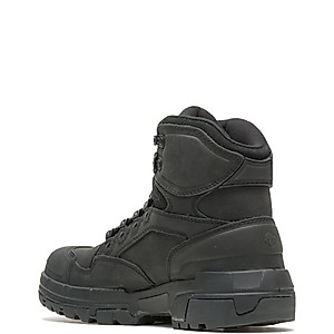 Wolverine Men's Legend 6 Inch Waterproof Comp Toe-M Work Boot, Black/Yellow, 10 M US