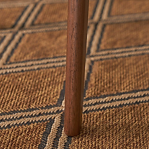 Christopher Knight Home Abrielle Mid-Century Modern Fabric Dining Chairs with Natural Walnut Finished Rubberwood Frame, 2-Pcs Set, Dark Grey / Natural Walnut