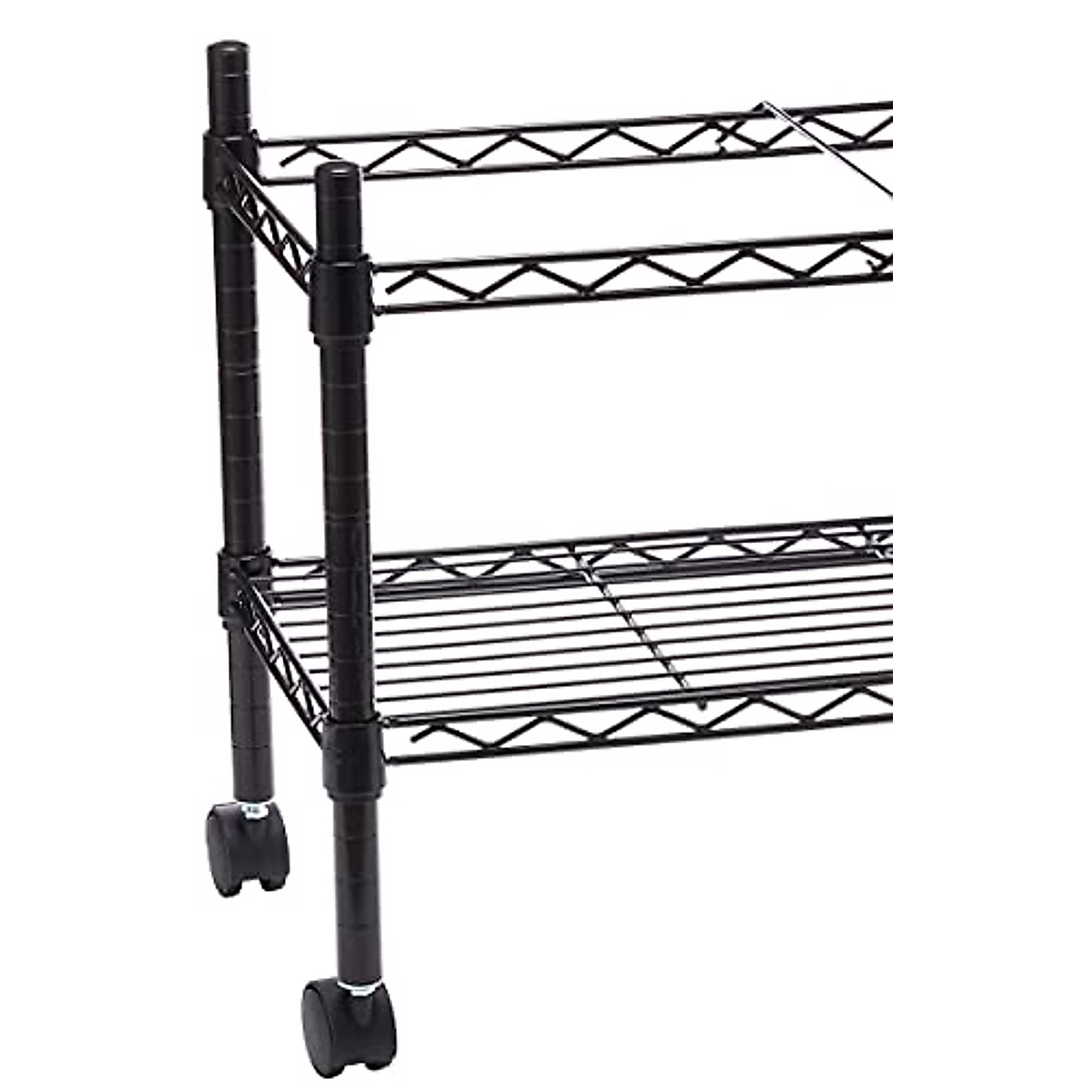 Safco Products Wire Mobile Letter/Legal File Cart 5201BL, Black Powder Coat Finish, Collapsible for Compact Storage