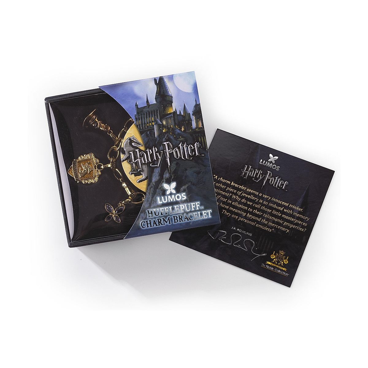 The Noble Collection LUMOS HARRY POTTER Hufflepuff Charm Bracelet