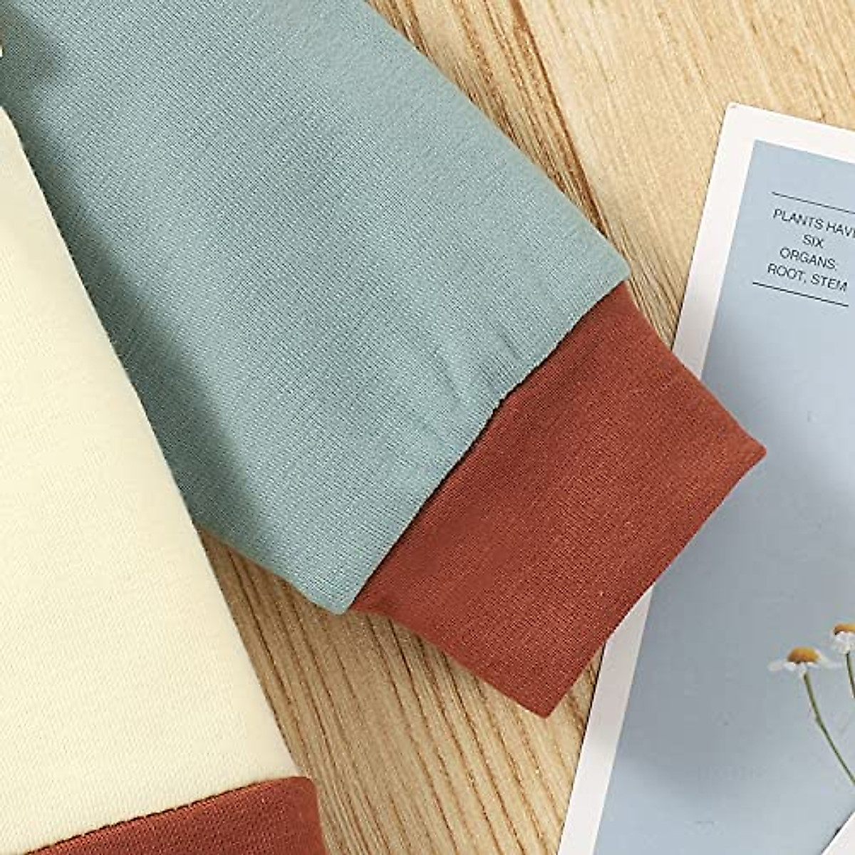 Tikoubabe Baby Boy Clothes Infant Sweatshirt Fall Winter Outfits Long Sleeve Pocket Pants Hats 3 Pcs Light Green Brown 12-18 Months