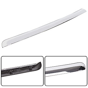 ECOTRIC Truck Hood Molding Trim Moulding Compatible with 2007-2013 GMC Sierra 1500 2500HD 3500HD Replace for GM1235109 10385156 (Without Chrome Grille)