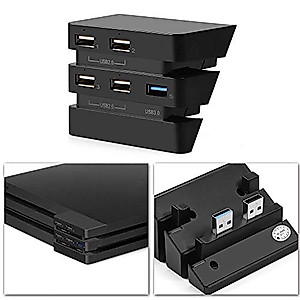 Portable USB Hub 2.0 & 3.0 Hub Controller Adapter for PS4 Pro Console