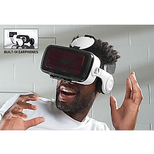 Sharper Image Bluetooth VR Headset with Earphones