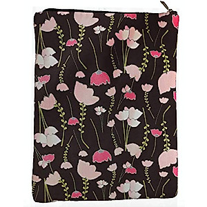 Poppy Flower Book Sleeve - Book Cover for Hardcover and Paperback - Book Lover Gift - Notebooks and Pens Not Included