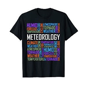 Meteorology Words Gifts Weather Forecast Meteorologist Gift T-Shirt