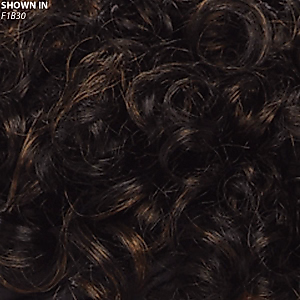 Especially Yours Holland Headband Wig On-Trend Updo of Bouncy Natural Curls with Wide Stretch Band/Runway Shades of Black