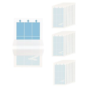 24 Pack Refills Glue Cards for Dynatrap DT3009 DT3019 DT3039 and Gardner Flyweb Classic Indoor Insect Mosquito Trap Refills Sticky Cards Replacement Glue Cards