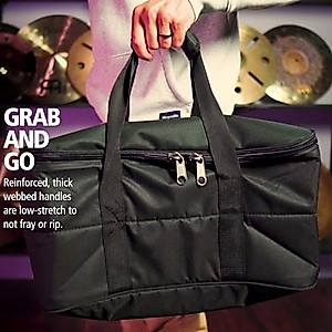 Meinl Percussion Gig Bongo Drum Bag — Standard Size — Heavy-Duty Fabric and Carrying Grip (MSTBB1)