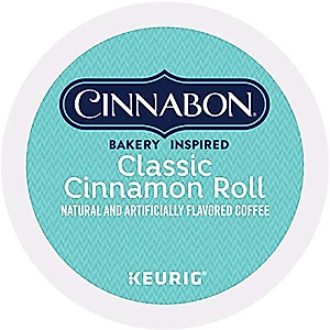 Cinnabon Classic Cinnamon Roll Keurig Single-Serve K-Cup Pods, Light Roast Coffee, 48 Count