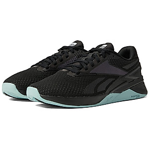 Reebok Women's Nano X3 Cross Trainer, Black/Blue Pearl/White, 8