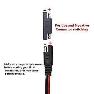 AEISVIK SAE Connectors to SAE Polarity Reverse Adapter Quick Disconnect Plugs for Solar Panel Battery Power Charger Adapter Solar Panel Battery Power Charger and Maintainer 5 Pack