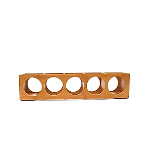 Lipper International 8305 Bamboo Wood Stackable 5-Bottle Wine Rack, 20-3/4" x 5-3/8" x 4-3/4"